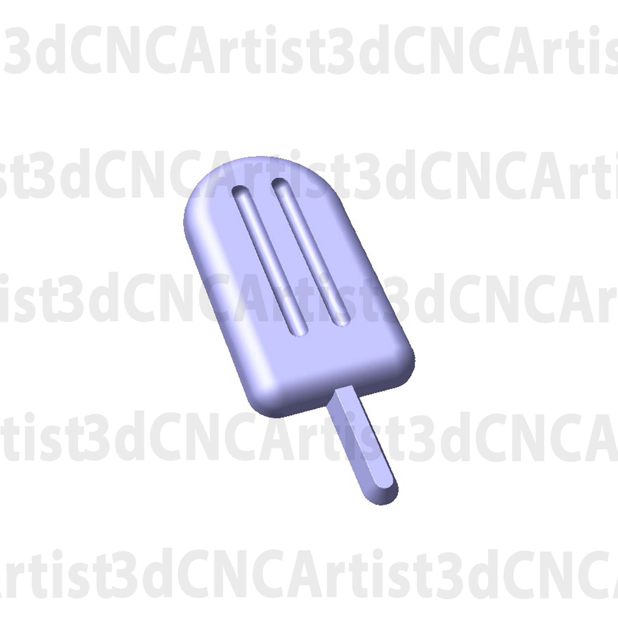 Popsicle STL File for 3d Printing, Laser, CNC Router - 3D Printable ...