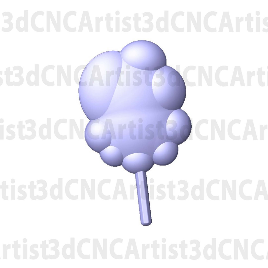 Cotton Candy STL File for 3d Printing, Laser, CNC Router - 3D Printable ...
