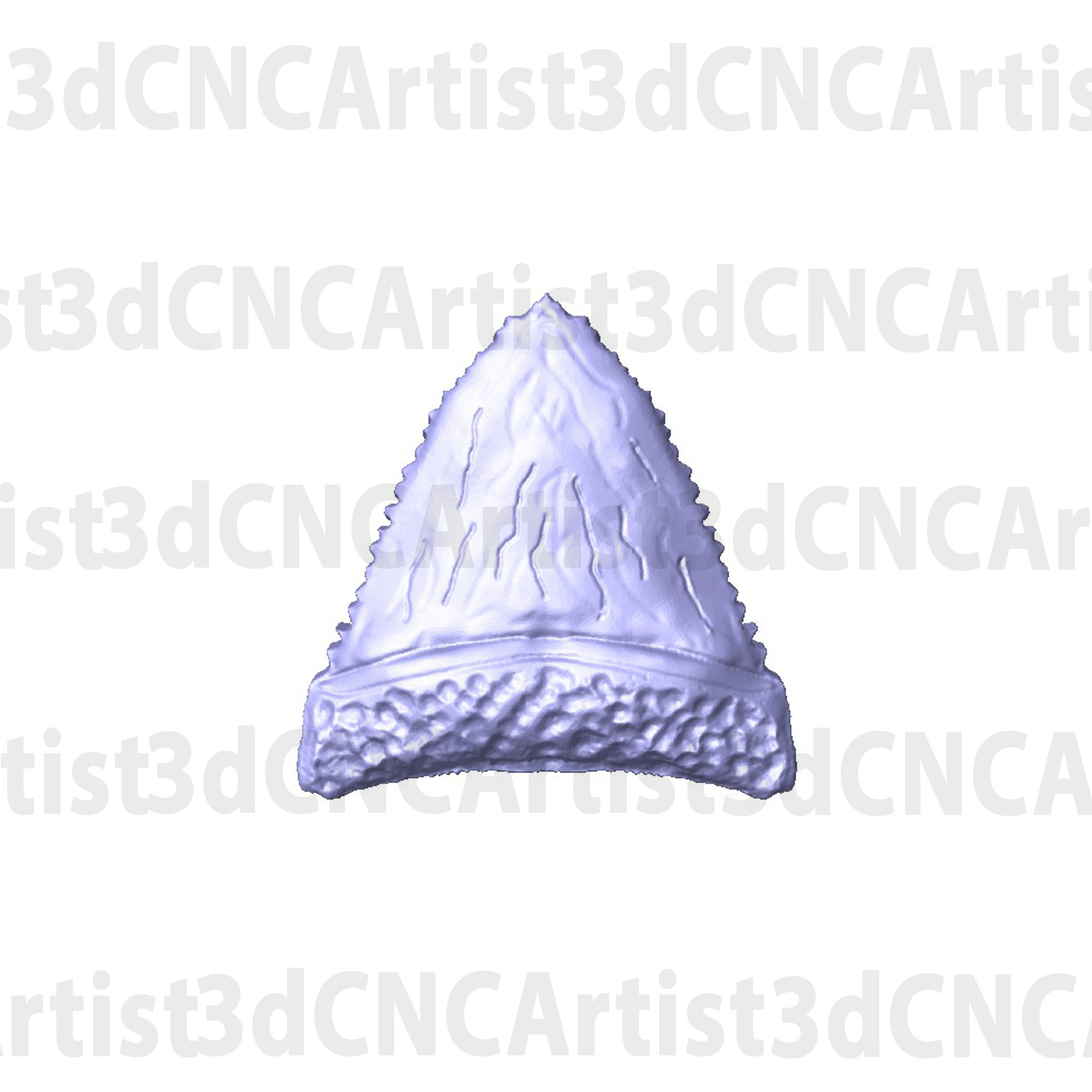 Shark Tooth STL File for 3d Printing, Laser, CNC Router - 3D Printable ...