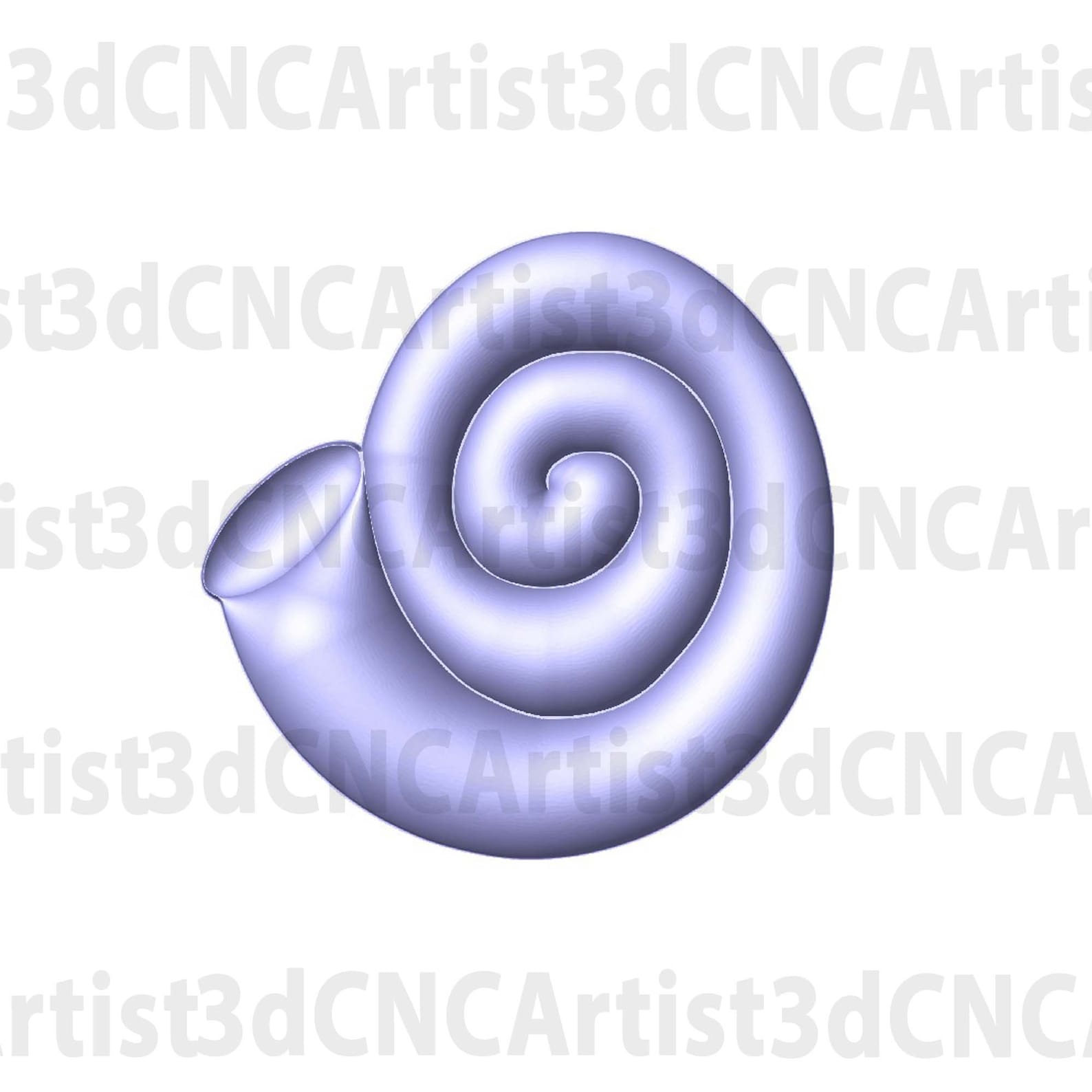 Seashell STL File for 3d Printing, Laser, CNC Router - 3D Printable ...