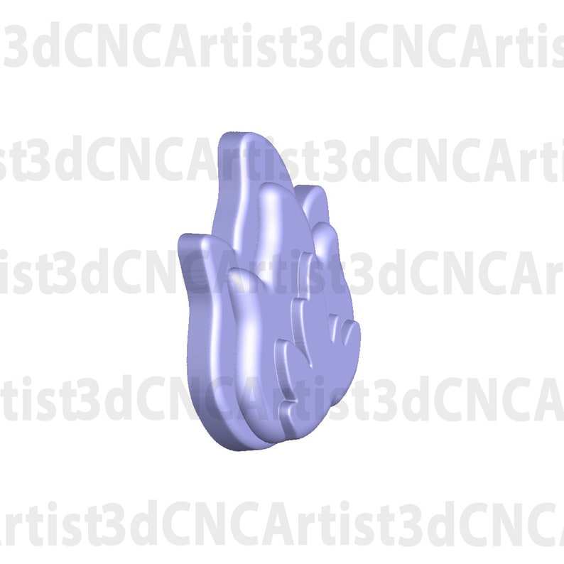 Flame STL File for 3d Printing, Laser, CNC Router - 3D Printable Model ...