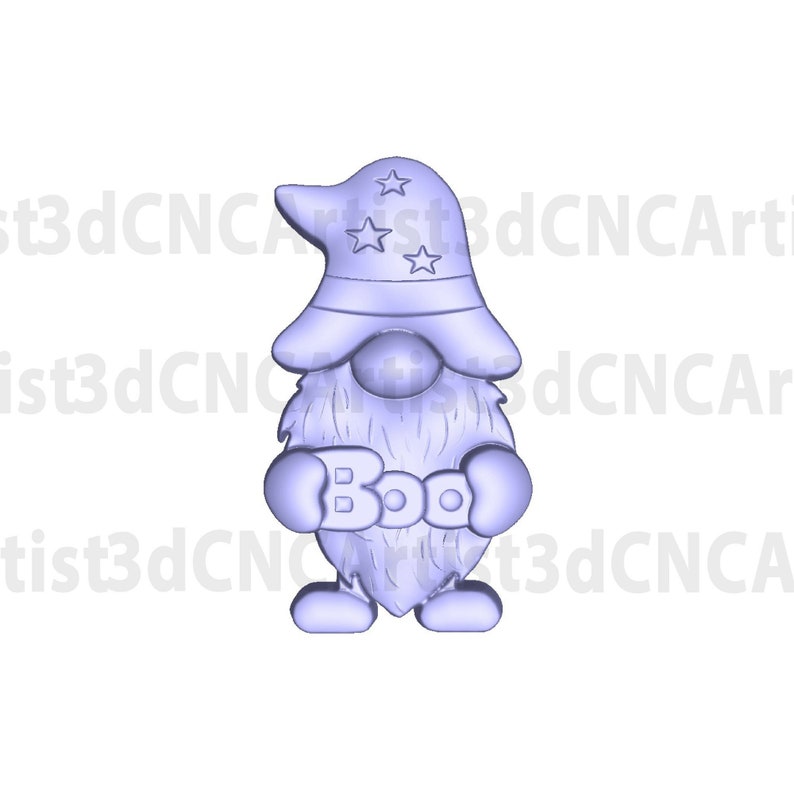 Halloween Gnome STL File for 3d Printing - Laser CNC Router - 3D ...