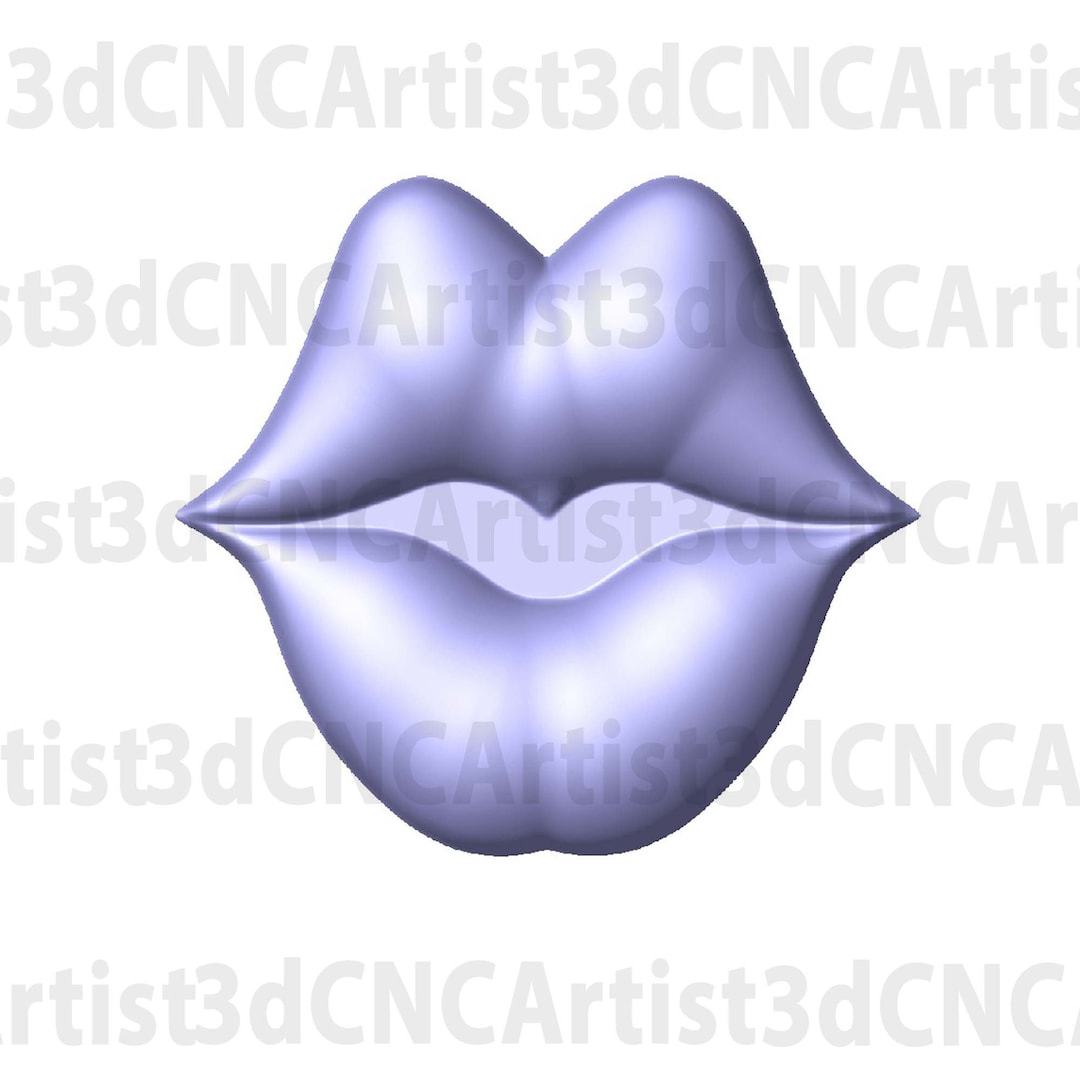 Lips STL File for 3d Printing, Laser, CNC Router - 3D Printable Model ...
