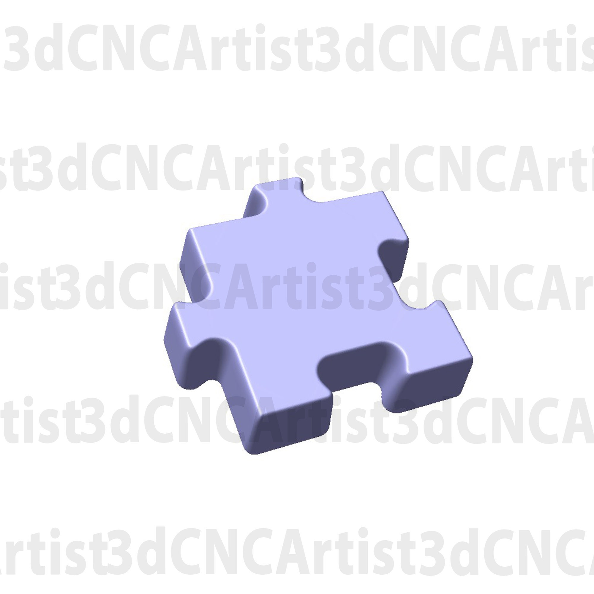 Puzzle Piece STL File for 3d Printing, Laser, CNC Router - 3D Printable ...