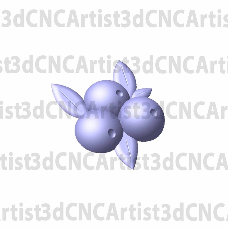 Blueberry STL File for 3d Printing, Laser, CNC Router - 3D Printable ...