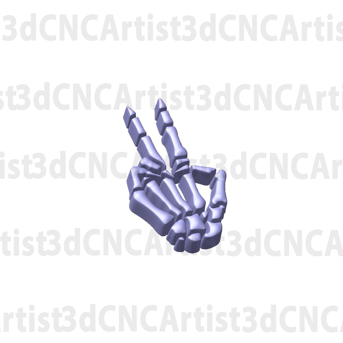 Skeleton Fingers STL File for 3d printing Laser CNC Router - Etsy España