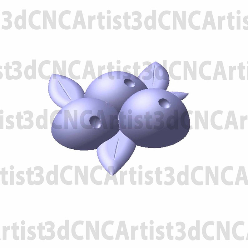 Blueberry STL File for 3d Printing, Laser, CNC Router - 3D Printable ...
