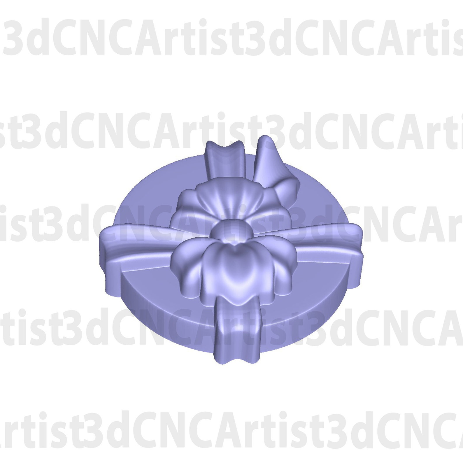 Present Box Top STL File for 3d Printing Laser CNC Router 3D Printable ...