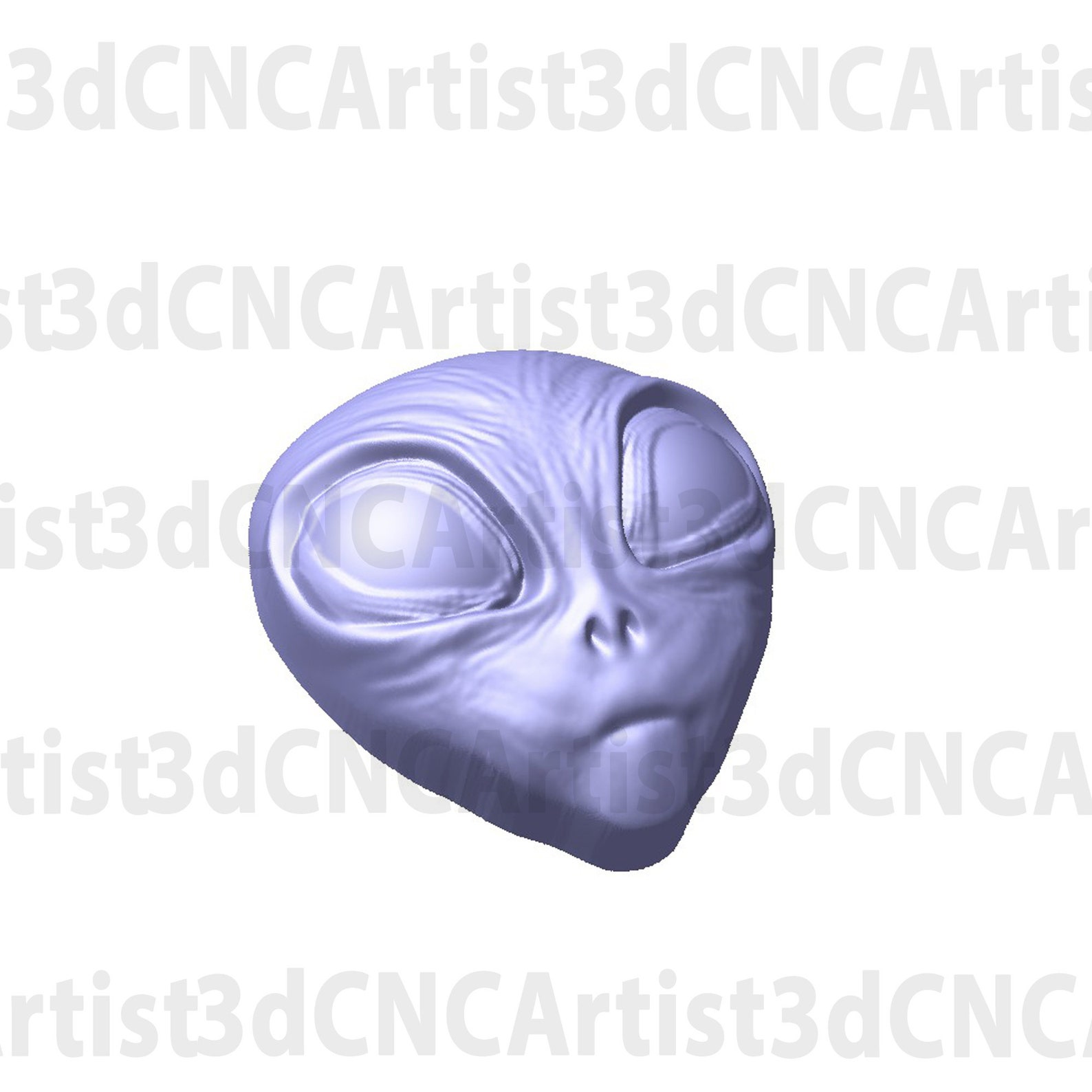 Alien STL File for 3d Printing, Laser, CNC Router - 3D Printable Model ...