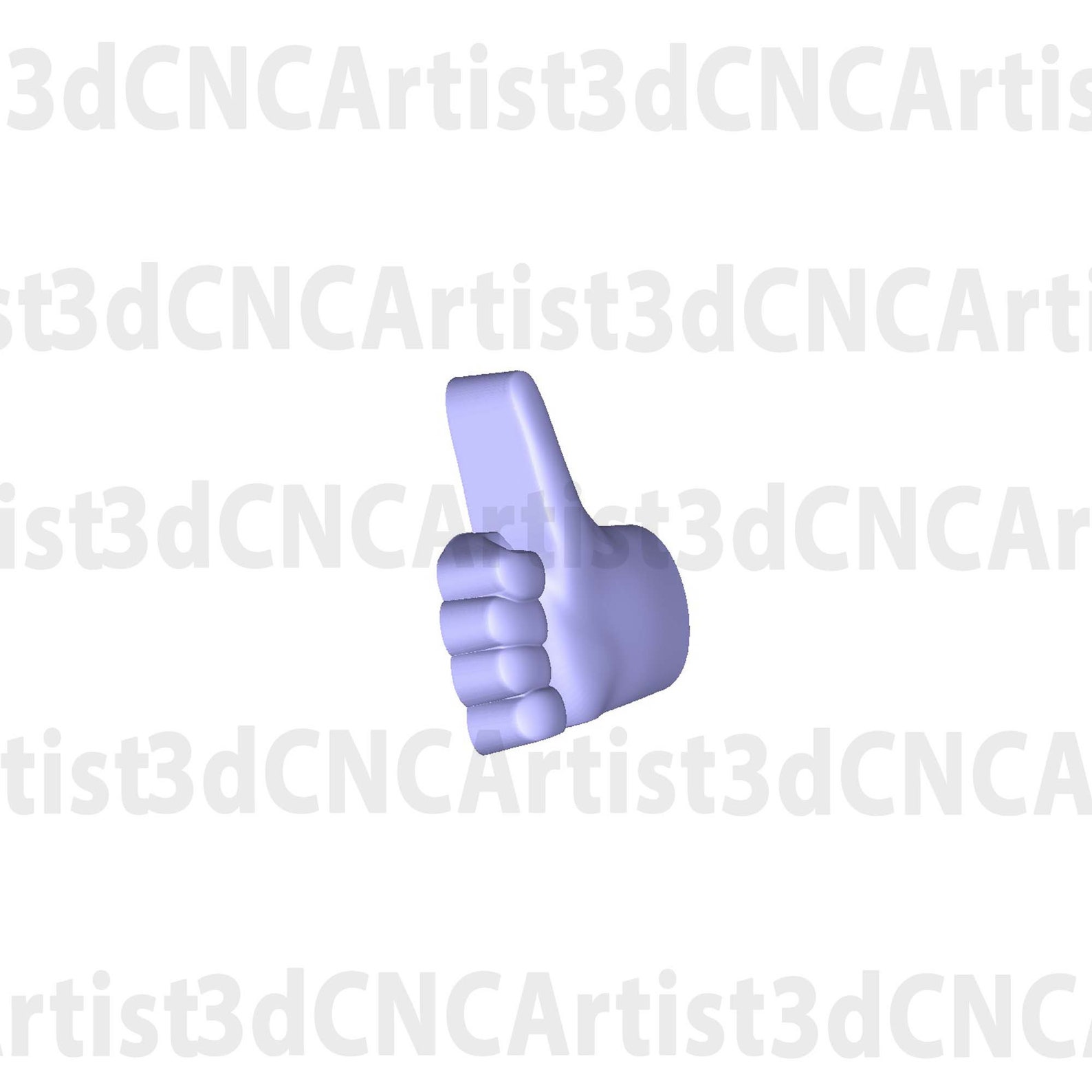 Right Thumb Up STL File Impresión 3D Láser Enrutador CNC - Etsy España