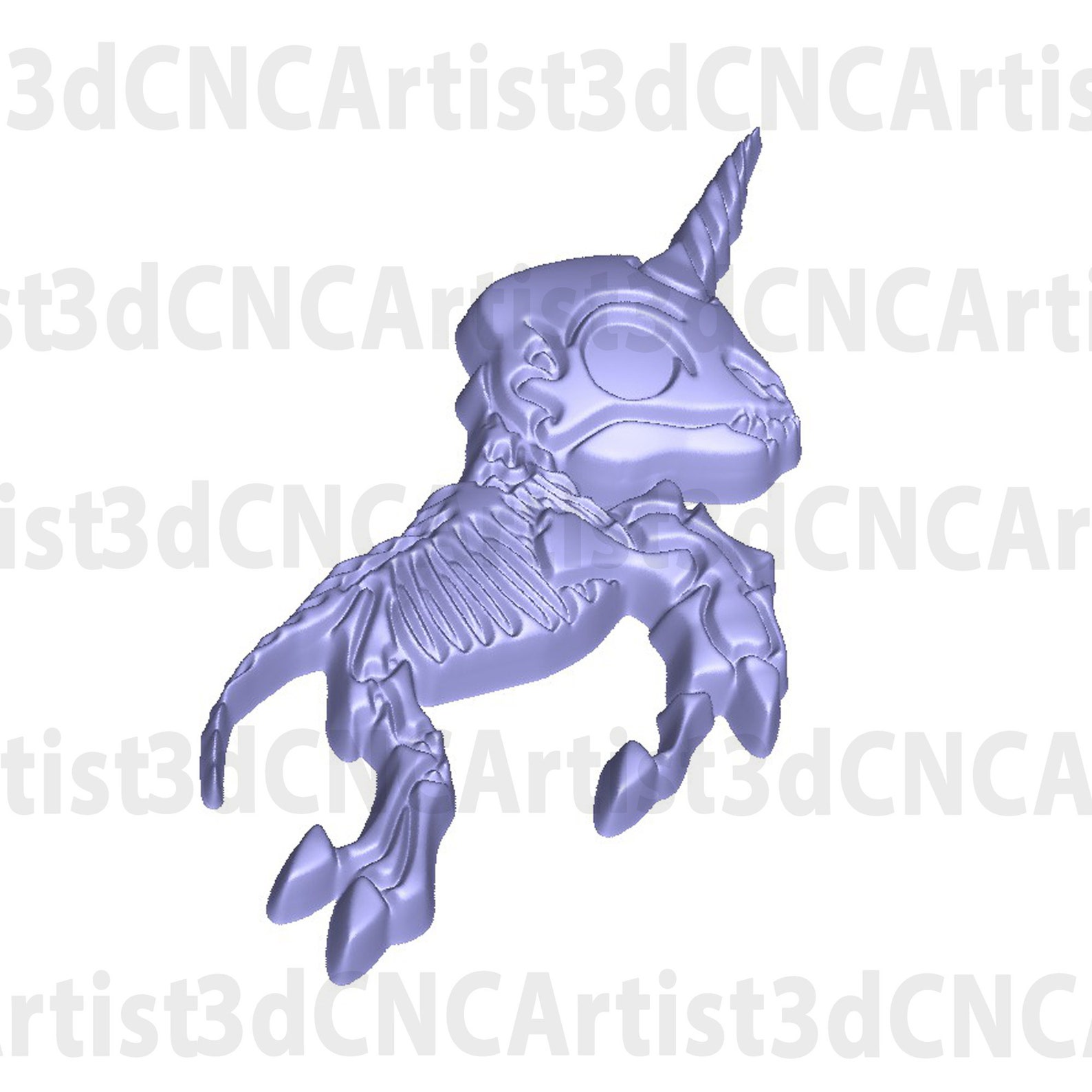 Unicorn STL File for 3d Printing, Laser, CNC Router - 3D Printable ...
