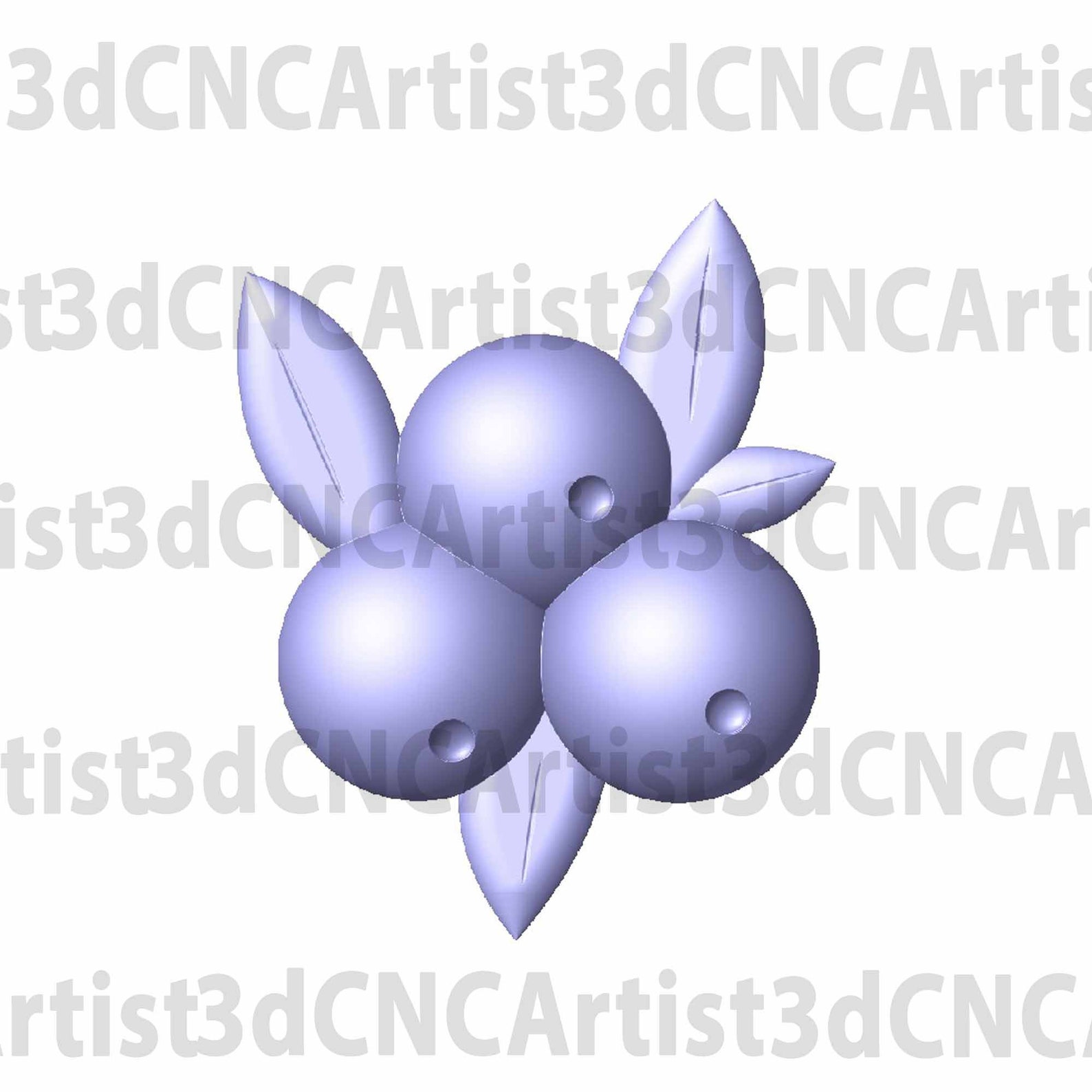 Blueberry STL File for 3d Printing, Laser, CNC Router - 3D Printable ...