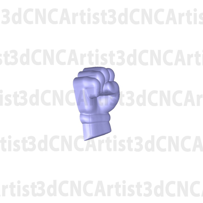 Fist STL File for 3d Printing, Laser, CNC Router - 3D Printable Model ...