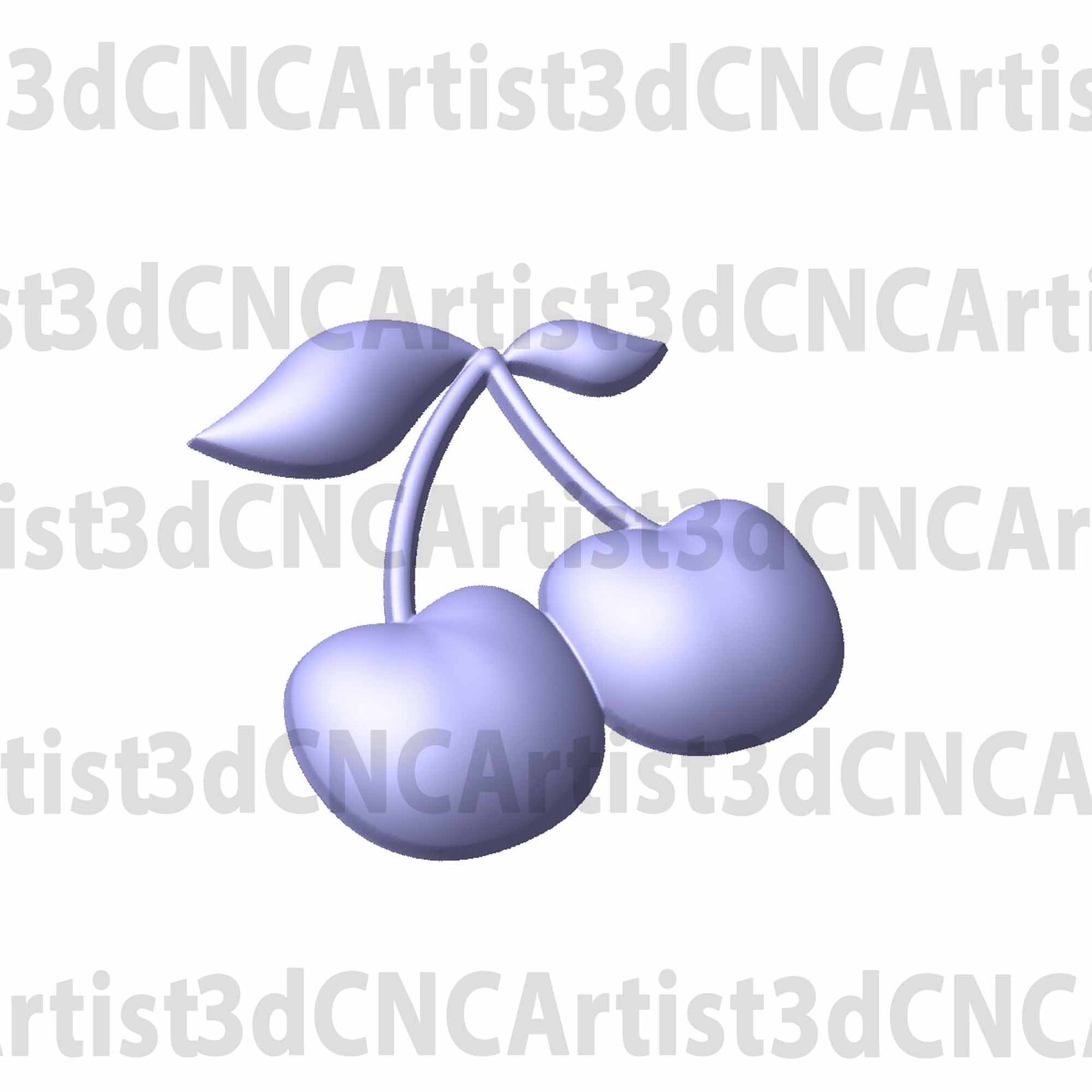 Cherries STL File for 3d Printing, Laser, CNC Router - 3D Printable ...