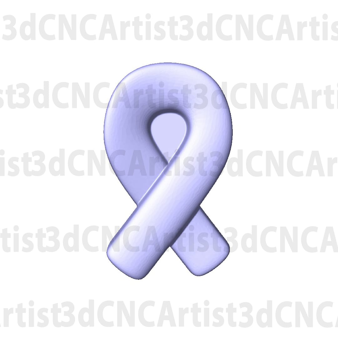 Awareness Ribbon STL File for 3d Printing, Laser, CNC Router - 3D ...