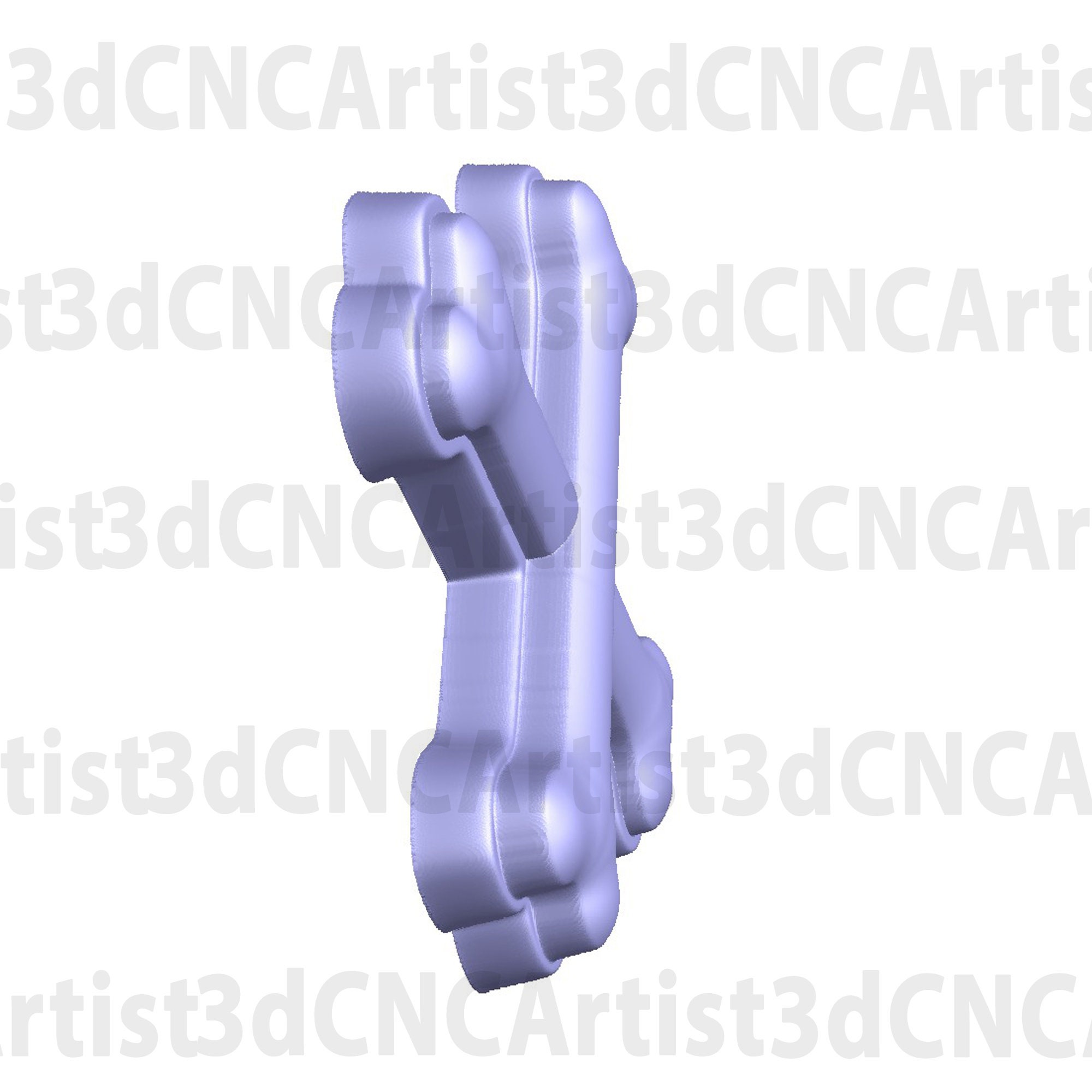 Crossed Bones STL File for 3d Printing - Laser CNC Router - 3D ...