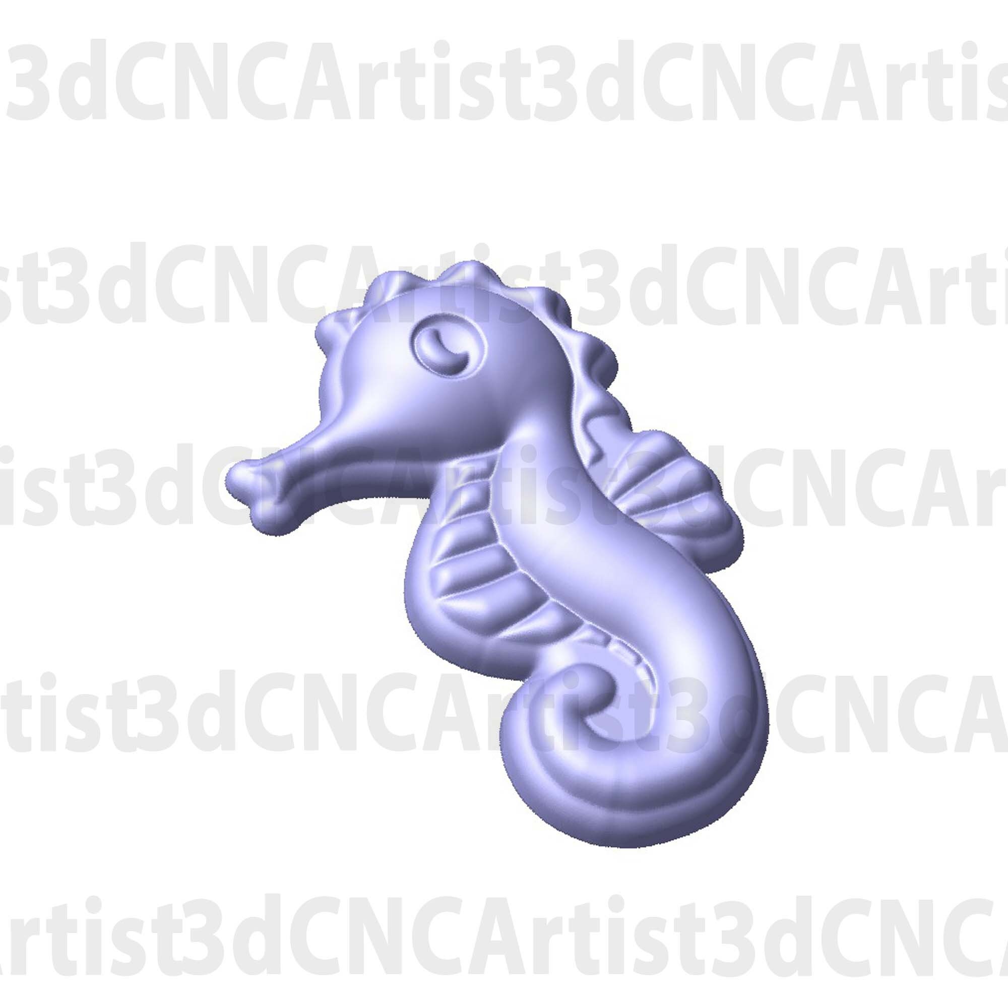 Seahorse STL File for 3d Printing, Laser, CNC Router - 3D Printable ...