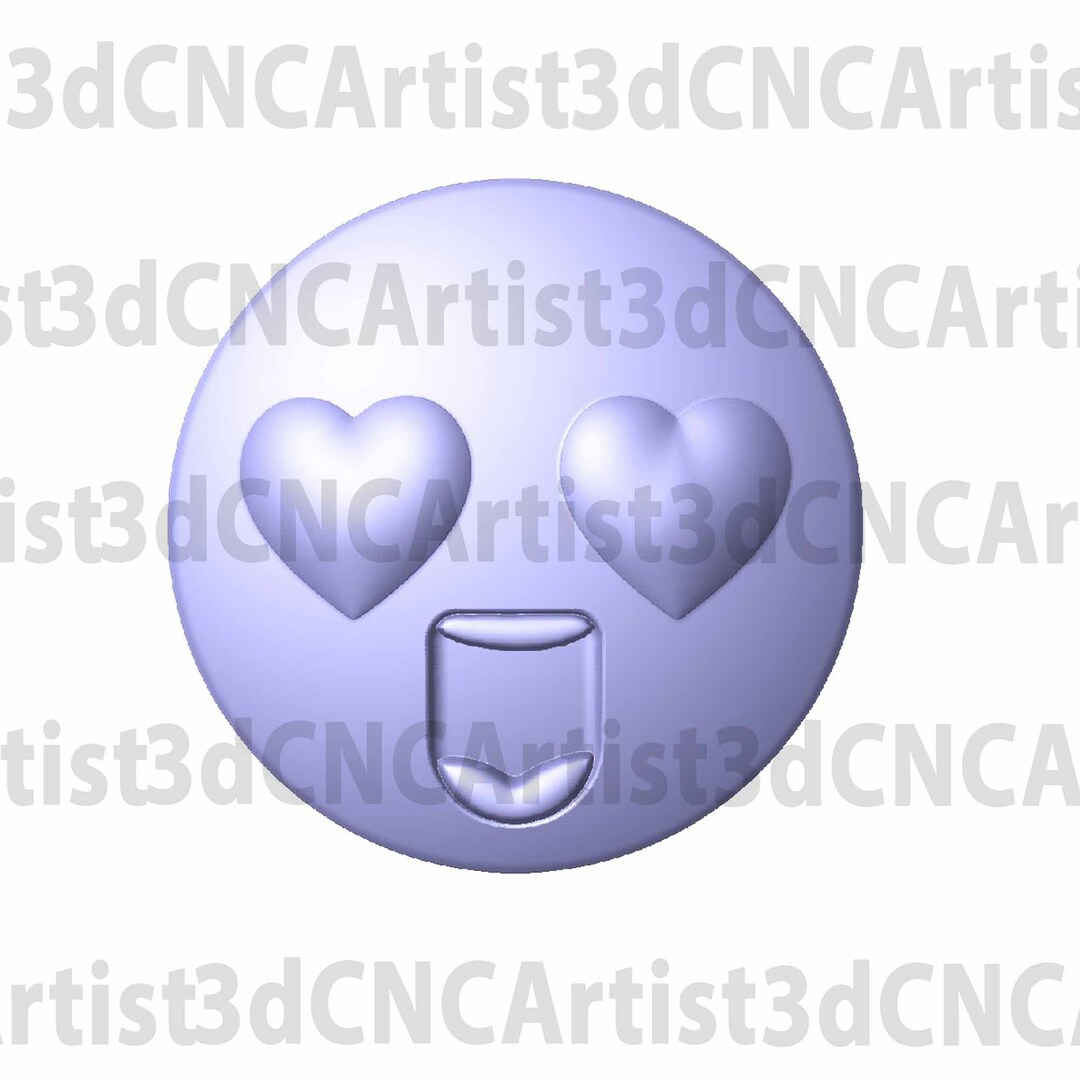 Emoji STL File for 3d Printing, Laser, CNC Router 3D Printable Model ...