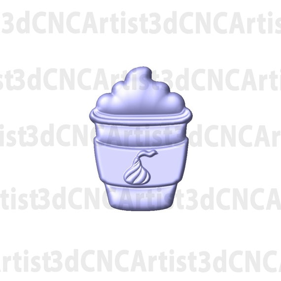 To Go Cup Chocolate STL File for 3d Printing Laser CNC - Etsy