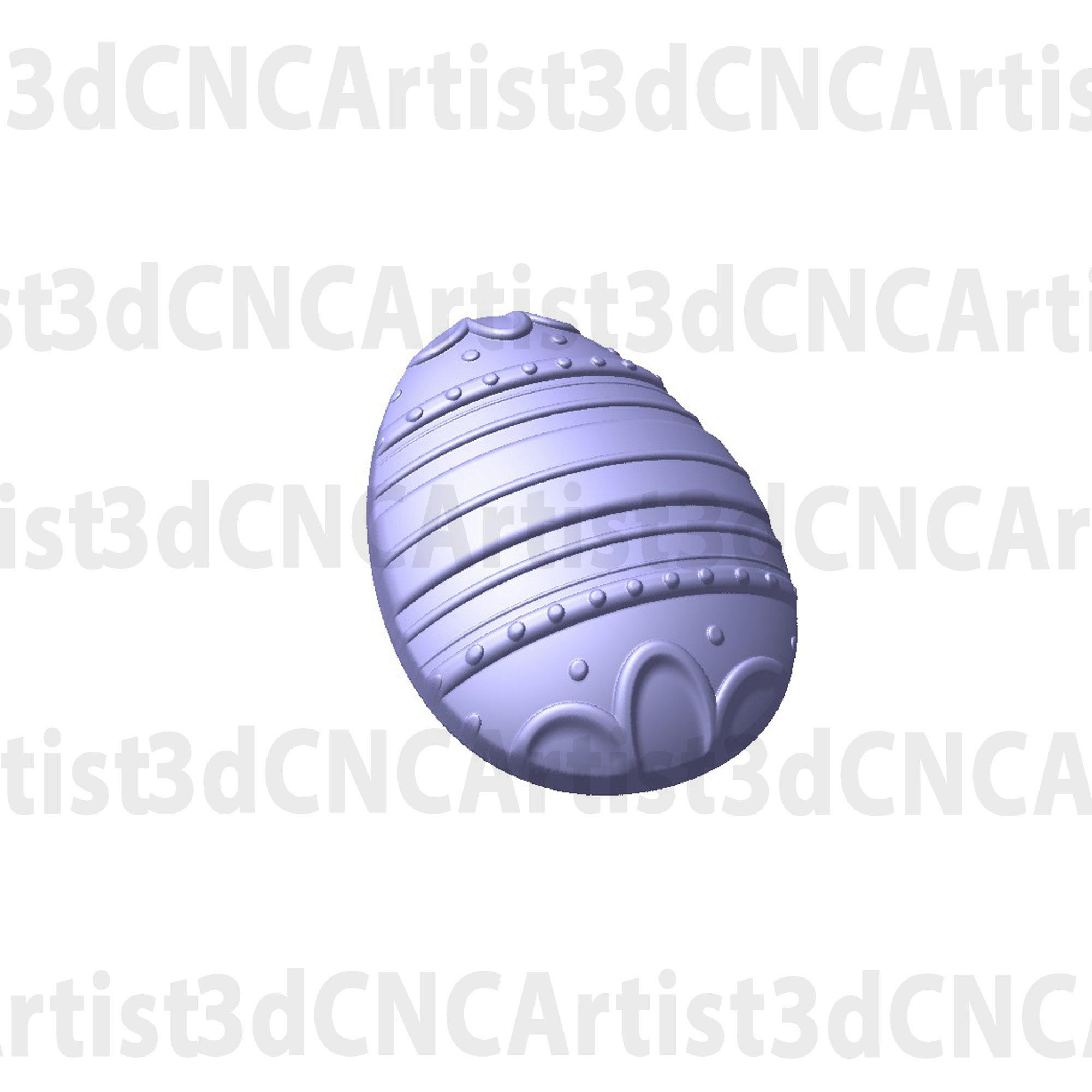 Easter Egg STL File for 3d Printing, Laser, CNC Router 3D Printable ...