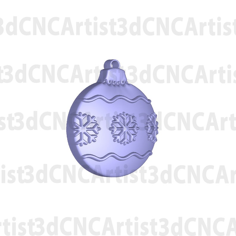 Christmas Ornament STL File for 3d Printing Laser CNC Router 3D ...