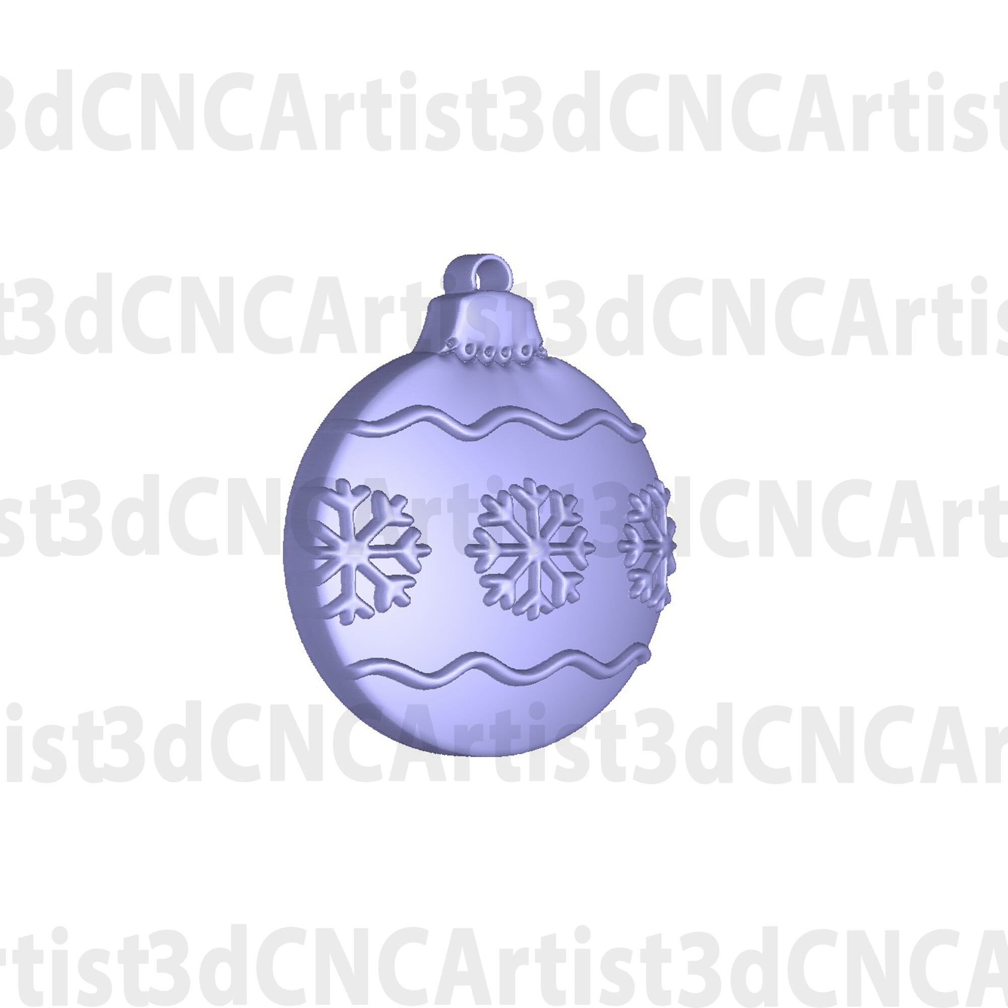 Christmas Ornament STL File for 3d Printing Laser CNC Router 3D ...