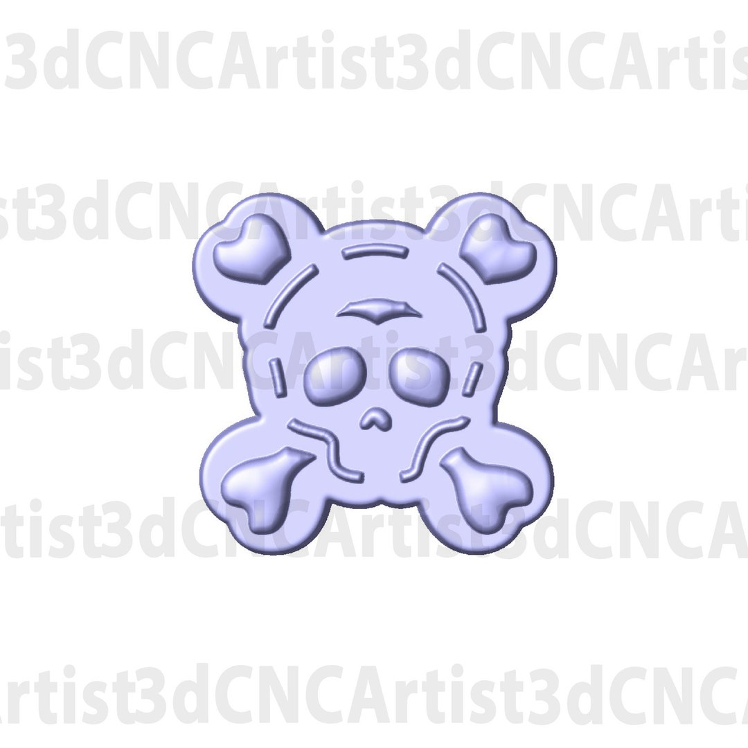 Skull STL File for 3d Printing - Laser CNC Router - 3D Printable Model ...