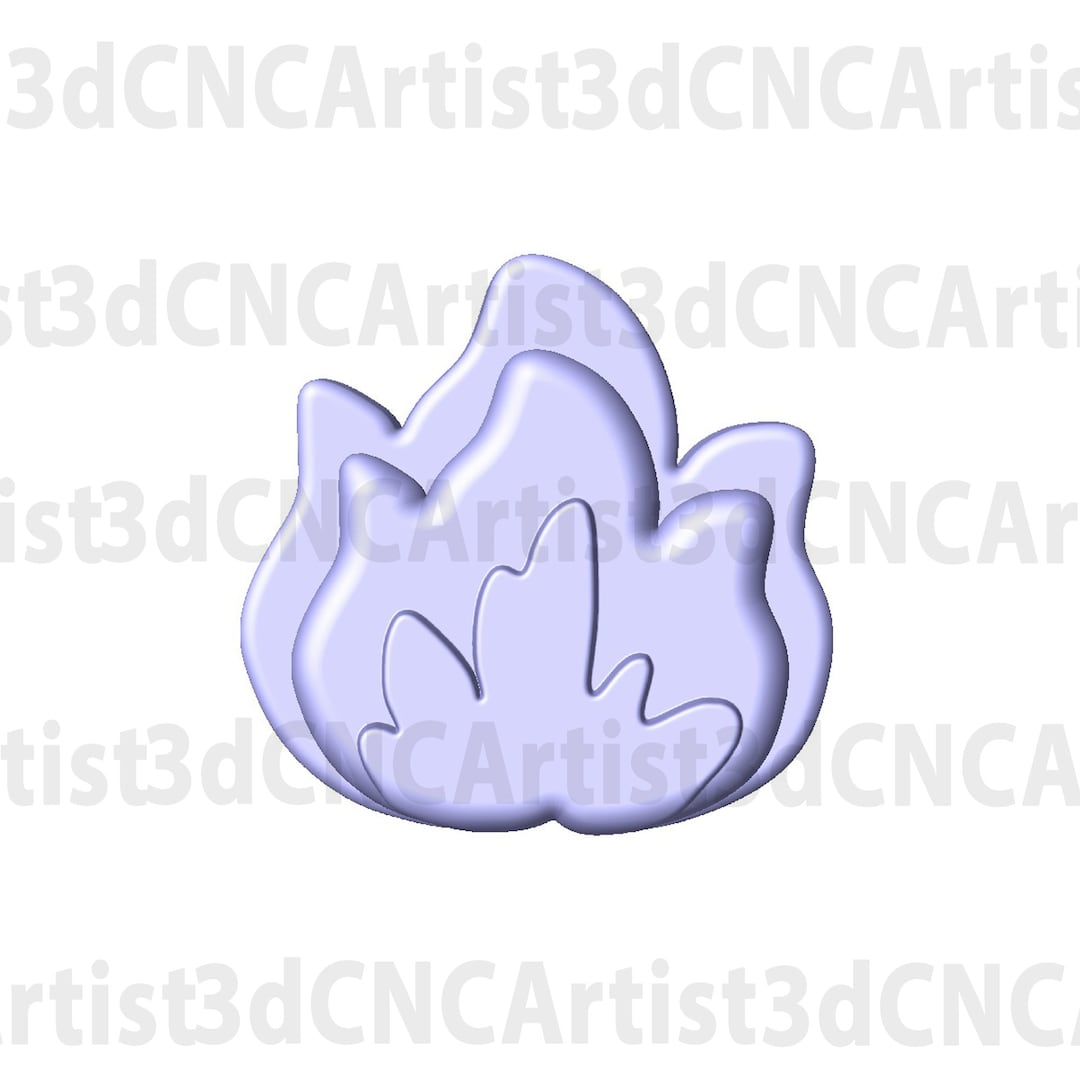 Flame STL File for 3d Printing, Laser, CNC Router - 3D Printable Model ...