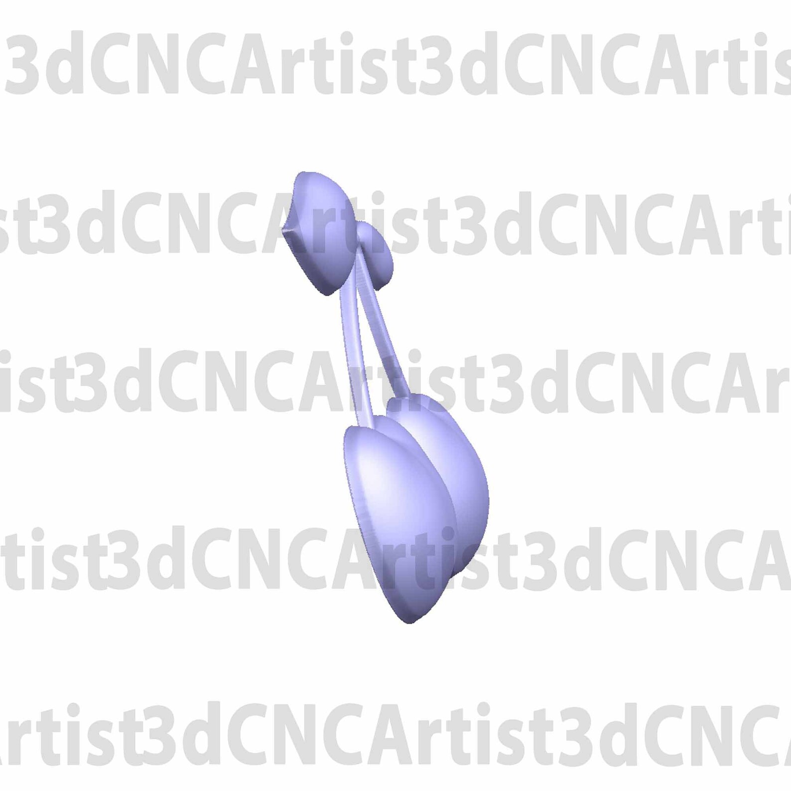 Cherries STL File for 3d Printing, Laser, CNC Router - 3D Printable ...