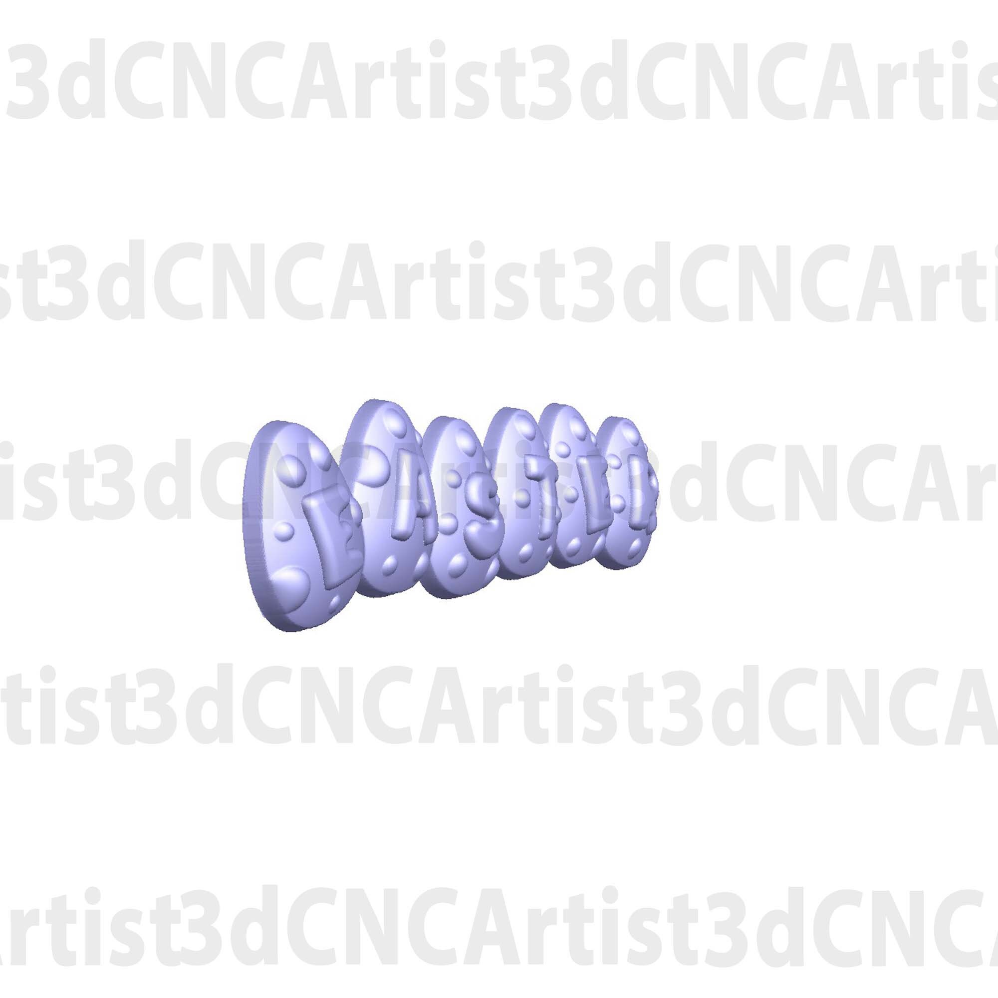 Easter Egg Sign STL File for 3d Printing, Laser, CNC Router - 3D ...