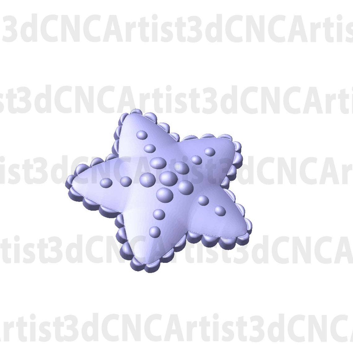 Starfish STL File for 3d Printing, Laser, CNC Router - 3D Printable ...