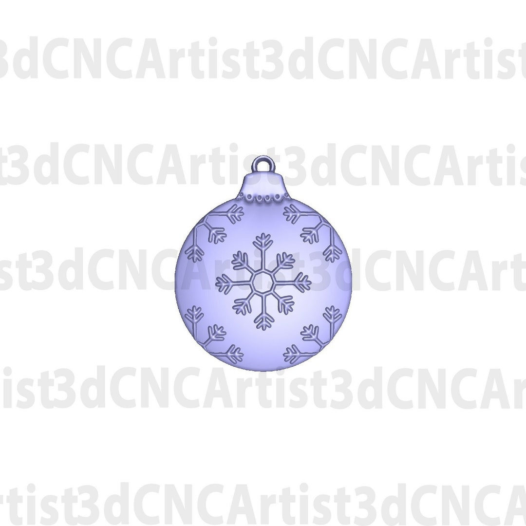 Christmas Ornament STL File for 3d Printing Laser CNC Router 3D ...