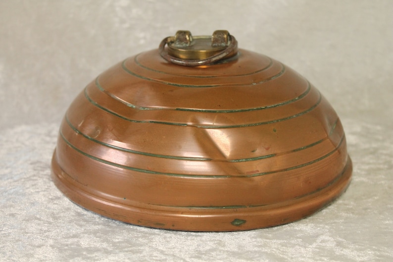 Vintage Wafax Copper Bed Warmer Warming Pan Country Cottage Cottagecore ...