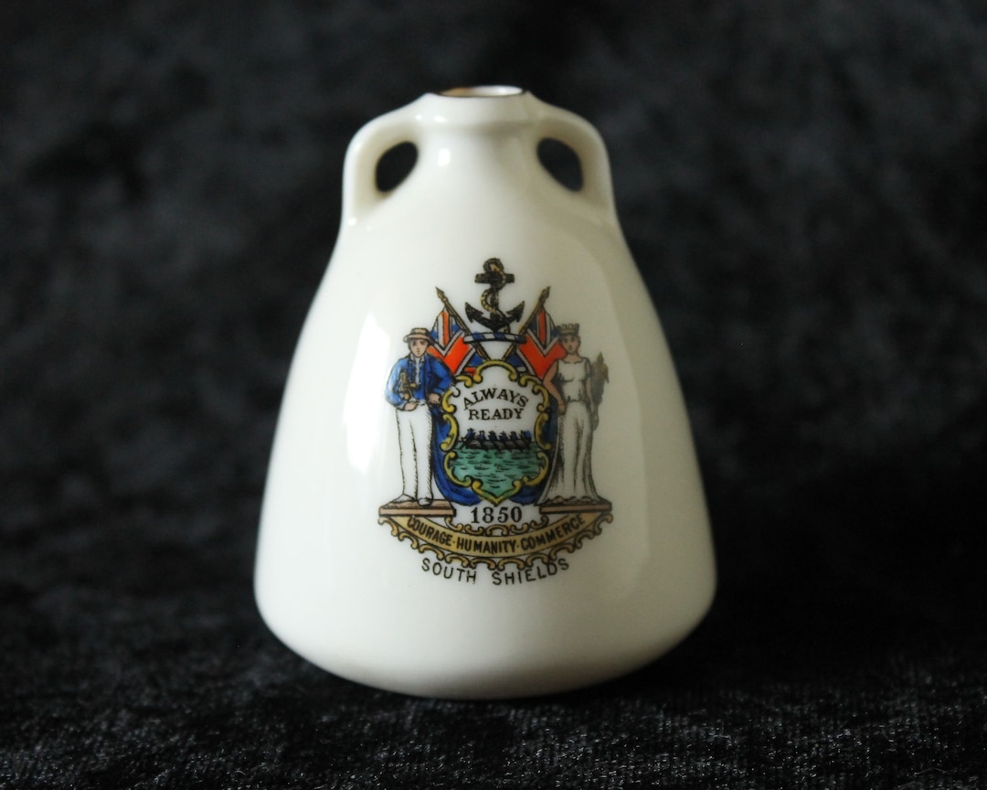Antique Crested China WH Goss Model of an Egyptian Water Jar South ...