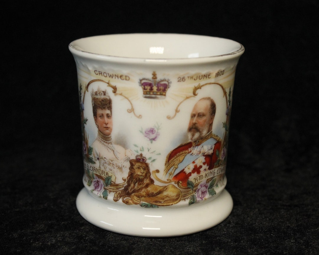 Edward VII Coronation Cup Mug Antique Royalty Memorabilia 1902 ...