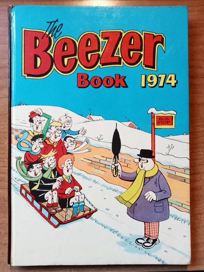 The Beezer Book 1974 Childrens Comic Annual Nostalgia Vintage Christmas ...