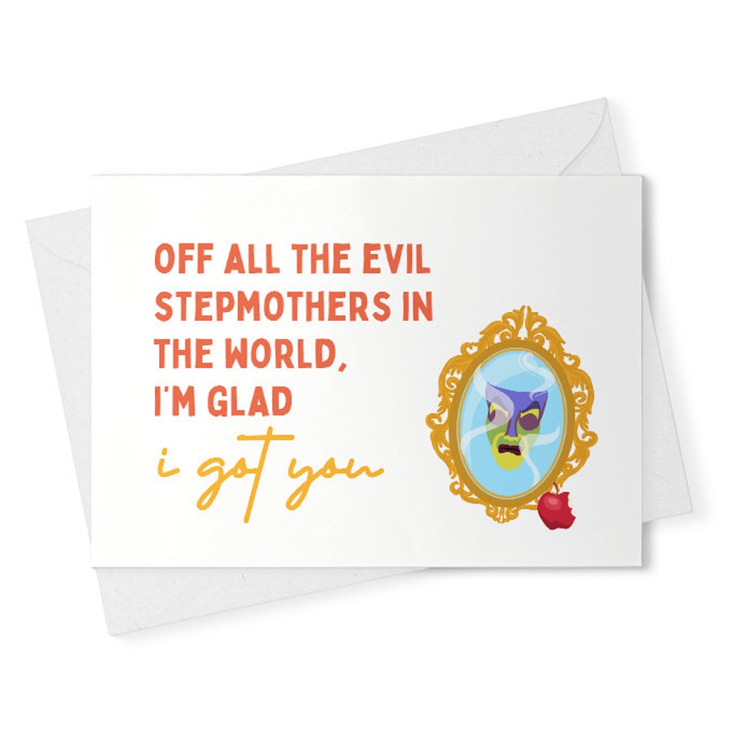 Funny Mother's Day Card for Stepmother Card for Stepmom Stepmother Card ...