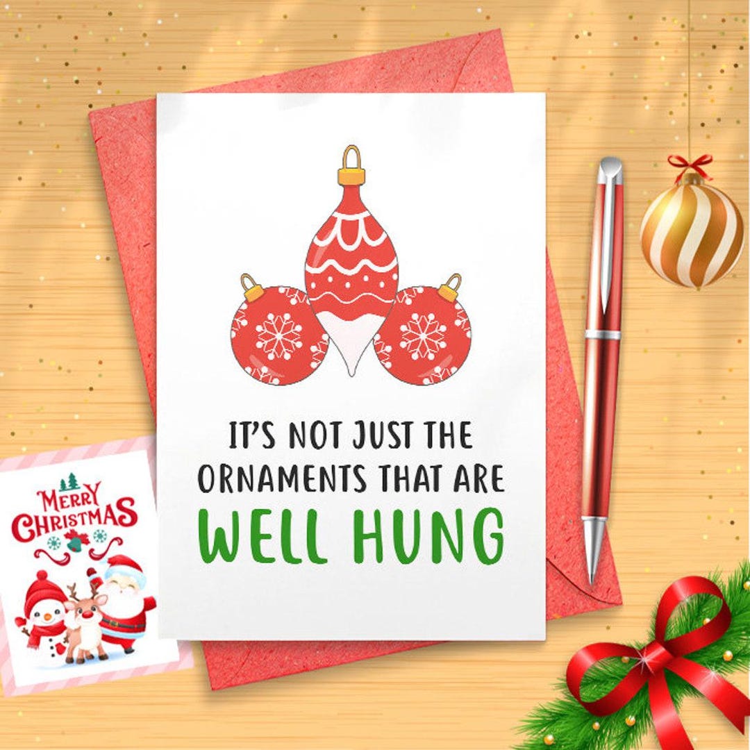 Adult Christmas Card, Naughty Christmas Card, Adult Greeting Card ...