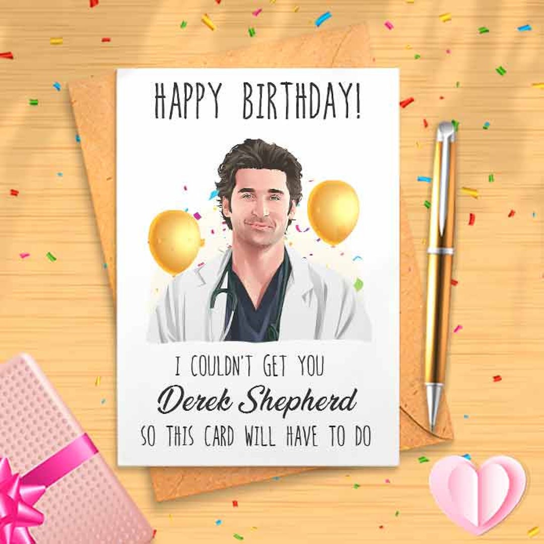 Funny Derek Birthday Card - Funny Birthday Card, Birthday Card, Happy ...