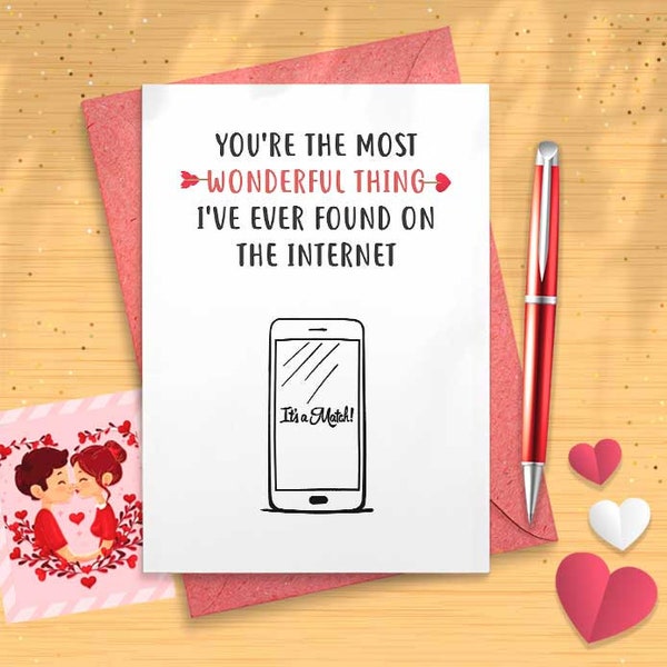 You Are the Best Thing I Found on the Internet Card - Etsy