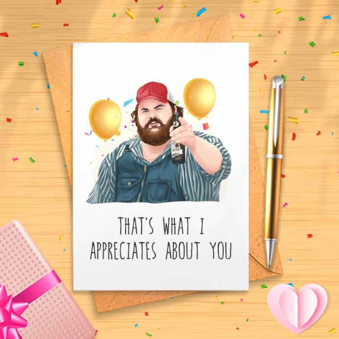 Squirrely Dan Birthday Card That's What I Appreciates - Etsy