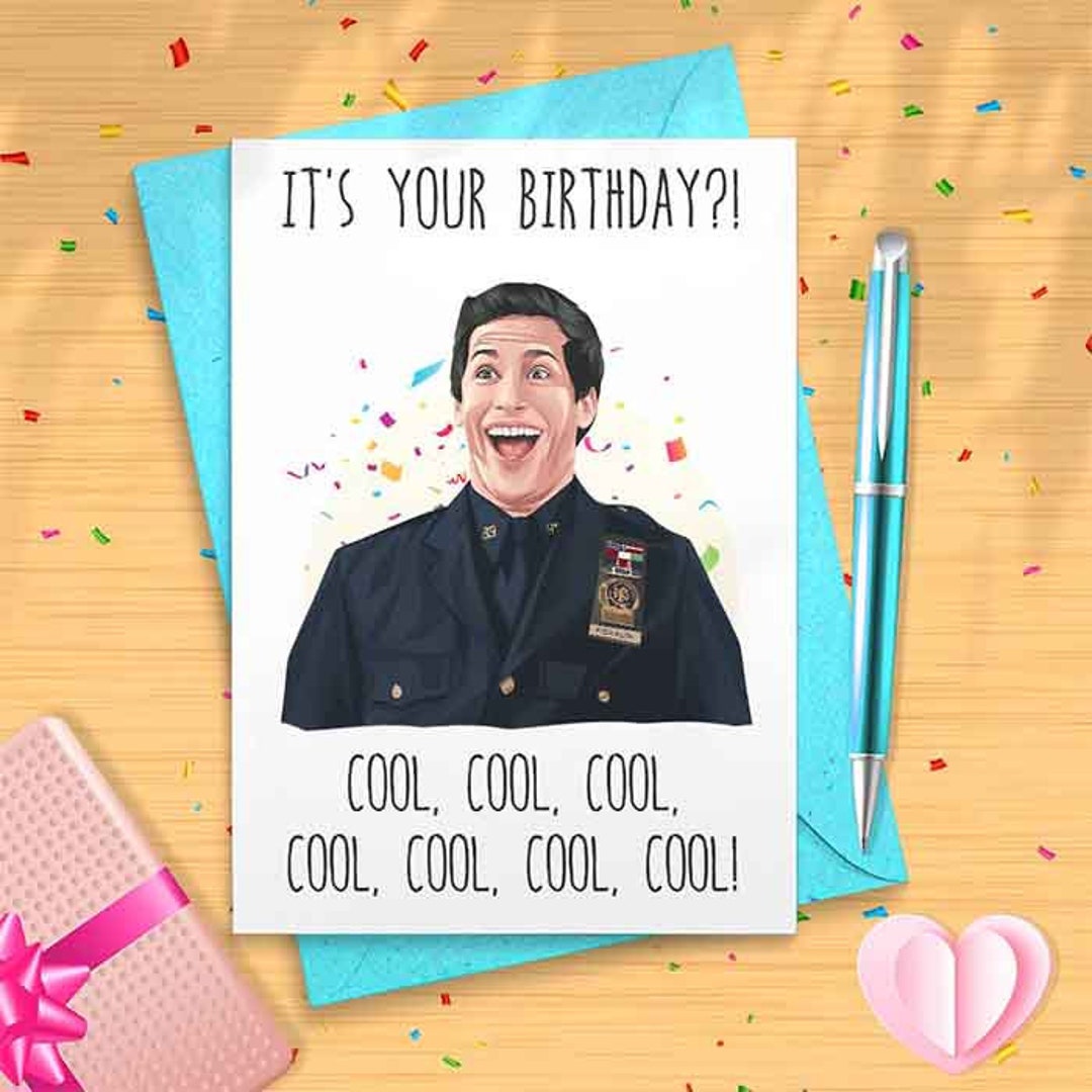 Jake Cool Birthday Card Birthday Card, Birthday Gift Card, Brooklyn ...