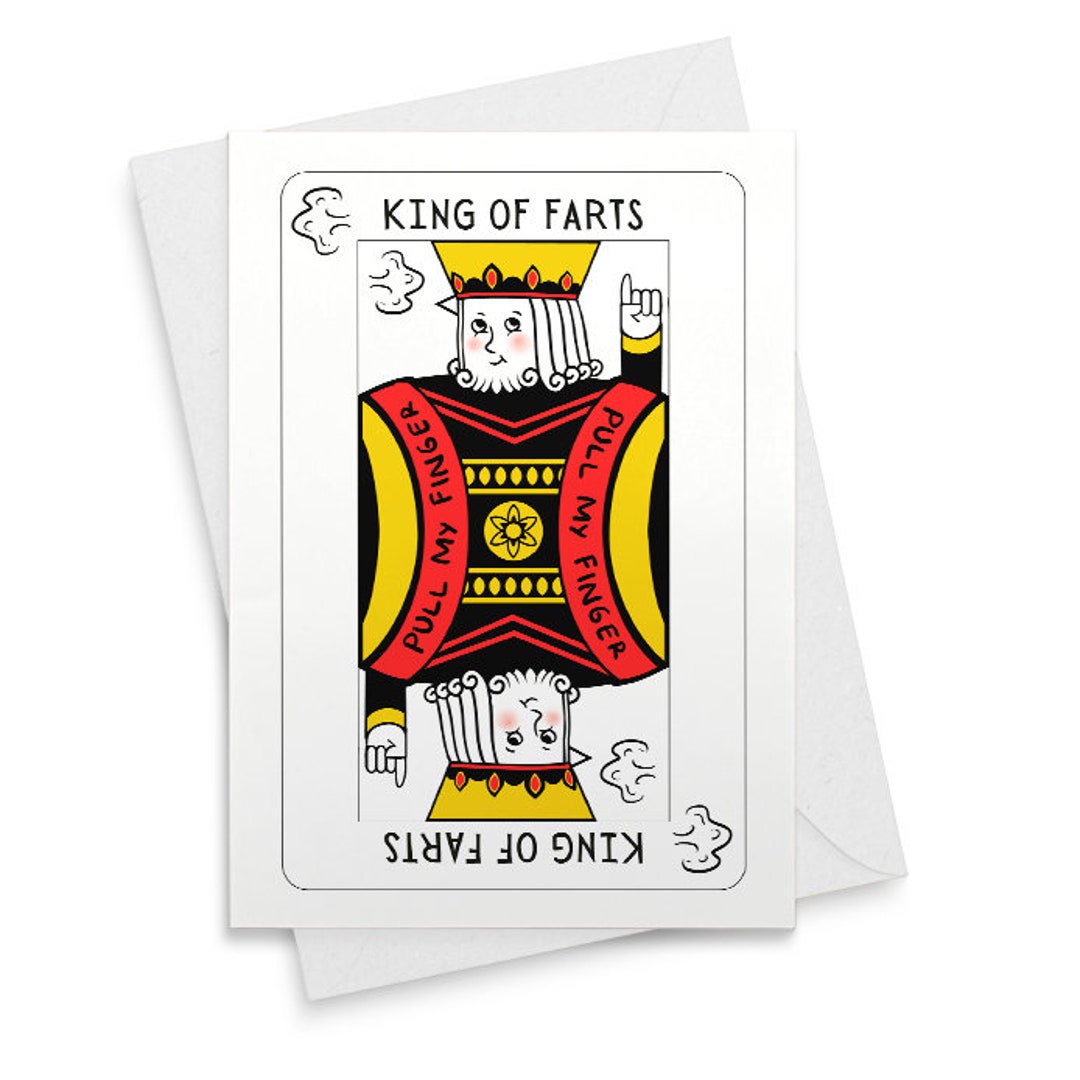 King of Farts, Playing Cards, Funny Birthday Card, for Dad, for Husband ...