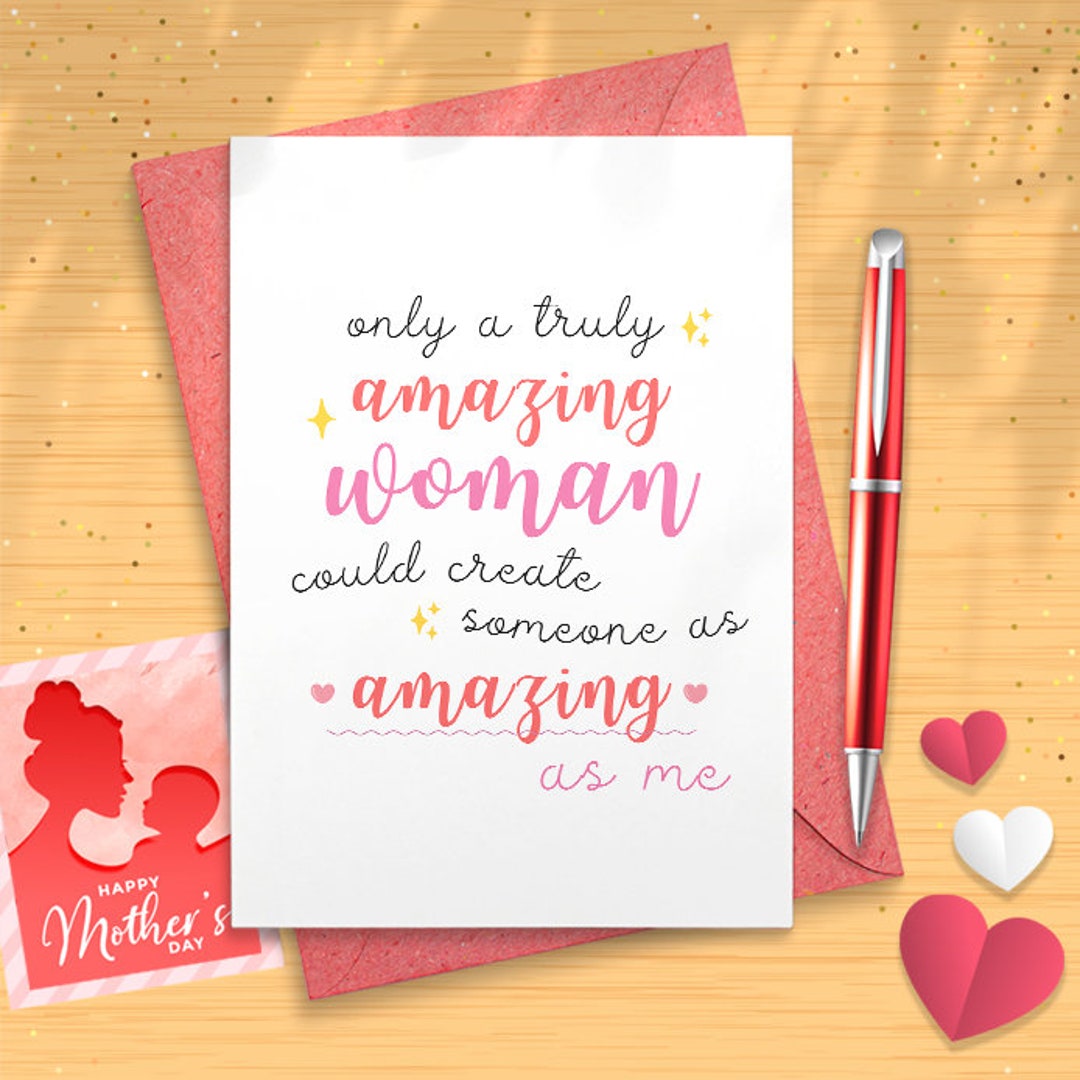 Mothers Day Card - Funny Card for Mom - Truly Amazing Mom Mothers Day ...