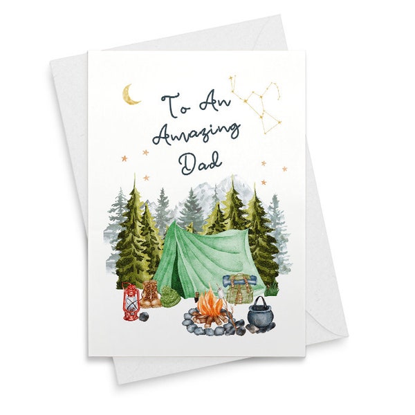 Camping Card - Etsy