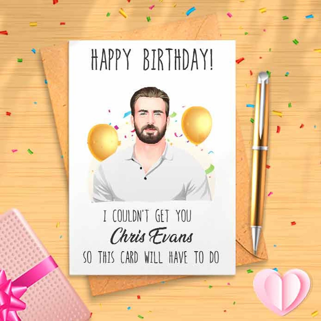Funny Birthday Card for Her - Celebrity Crush Humor, Greeting Card ...