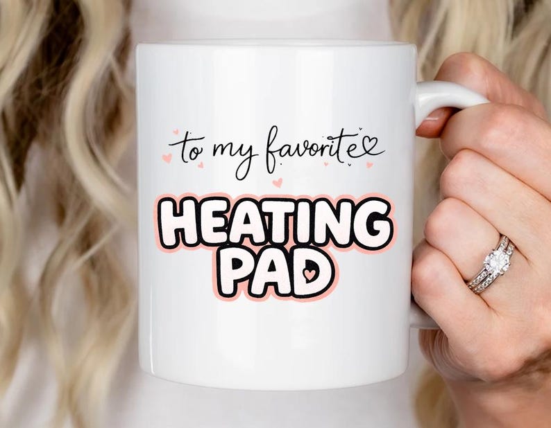 Funny Anniversary Mug: Cold Feet Heating Pad Humor for Husband [MG553 ...