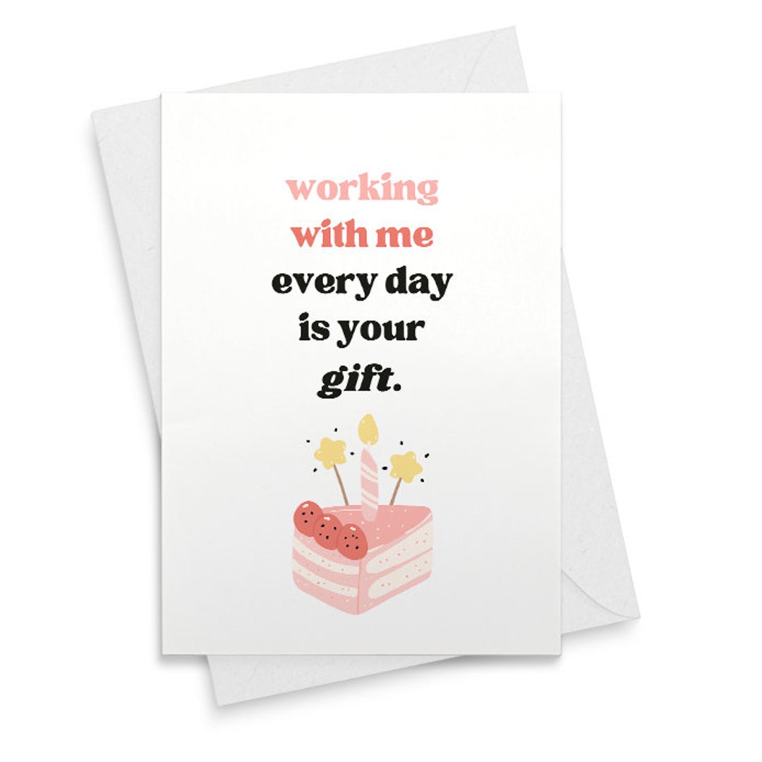 Pompous Colleague Birthday Card, Funny Work Bestie Bday Card, Rude Boss ...