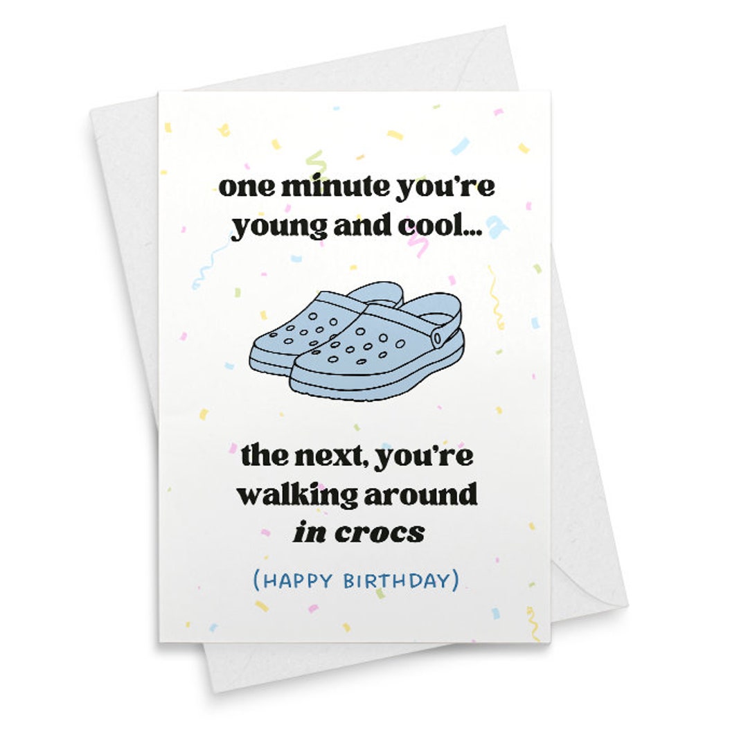 Funny Birthday Card - for Him or for Her - Can Be Personalised Inside ...