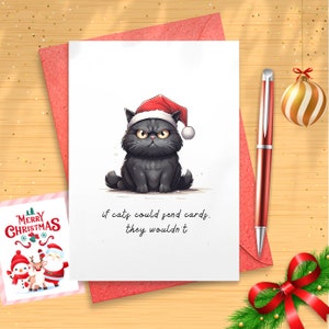 Grumpy Cat Christmas Card | Cute Holiday Greeting Cards | Cat Lovers ...